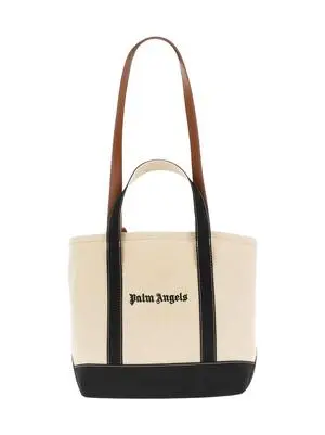 Palm Angels Cotton Logo Tote Bag - Multicolor