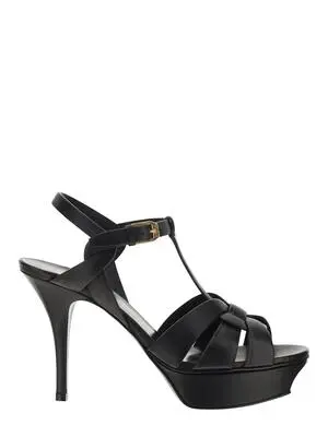 SAINT LAURENT SAINT LAURENT Leather Platform Sandals