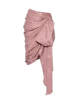 Chloé CHLOE Draped Silk Mini Skirt Multicolor
