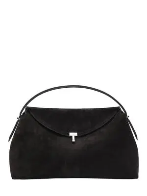 TOTEME T-lock Suede Bag - Brown