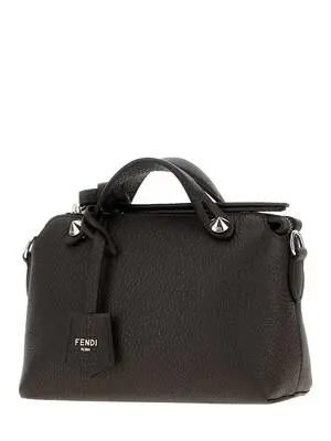 Fendi Dark Leather Mini The Way Soft Handbag - Brown
