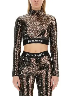 Palm Angels Sequined Top - Multicolor