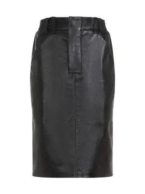 Saint Laurent Midi Skirt - Black