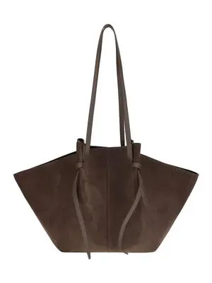 Yuzefi Suede Shoulder Bag - Brown