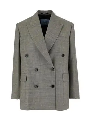 Prada Tailored Double-breasted Blazer - Multicolor
