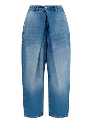 Balmain Barrel Denim Jeans - Blue