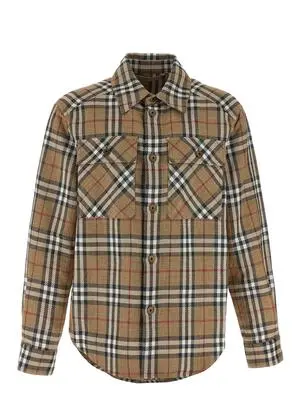 Burberry Double Face Shirt - Brown