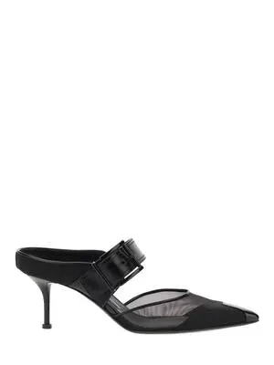 Alexander McQueen Punk Sandal With Buckle - Black