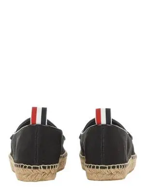 Thom Browne Espadrille Penny Varsity - Black