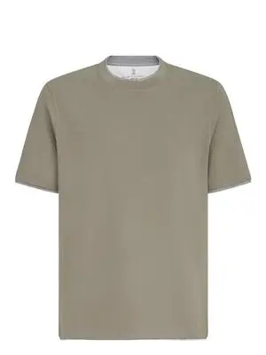 Brunello Cucinelli Grey T-shirts & Vests T-shirts - Gray
