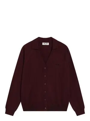 Miu Miu Wool Cardigan - Red