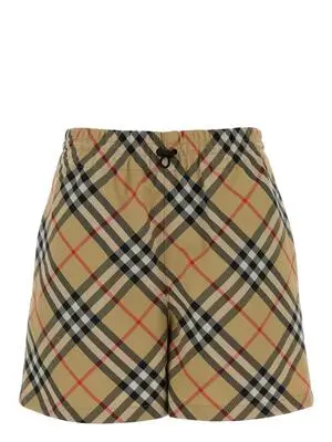 Burberry Embroidered Canvas Shorts - Multicolor