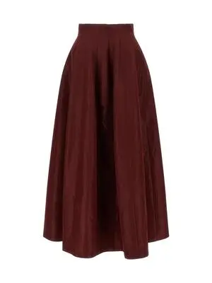 Alberta Ferretti Paneled Maxi Skirt - Red