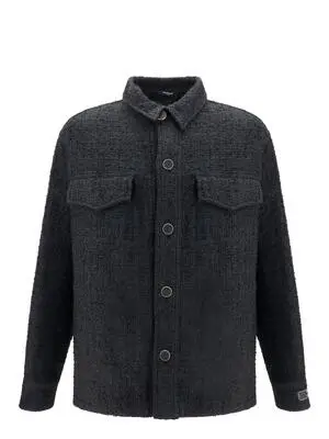 Balmain Tweed Buttoned Jacket - Black