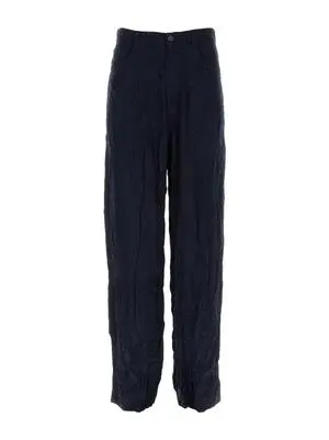 Balenciaga Satin Five Pocket Pant - Blue
