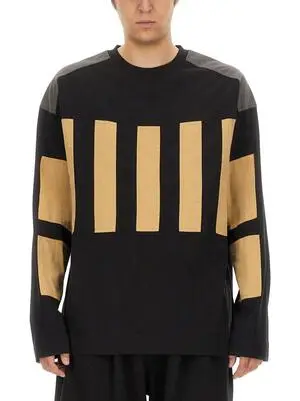 Dries Van Noten Paneled Cotton Sweatshirt - Black