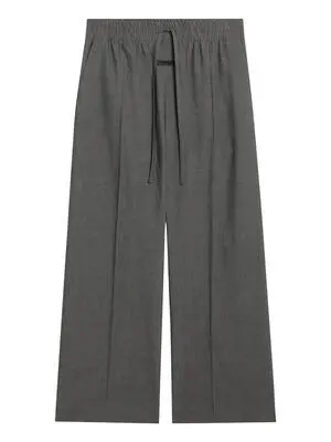 Fear Of God Fear Of God Grey Wide-Leg Trousers In Wool Blend Men Gray