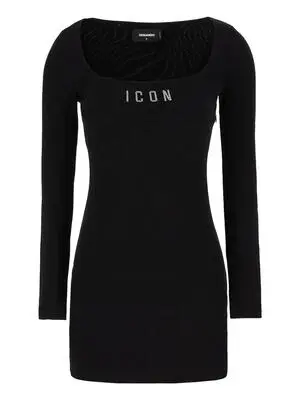 Dsquared2 Fitted Long Sleeve Dress - Multicolor
