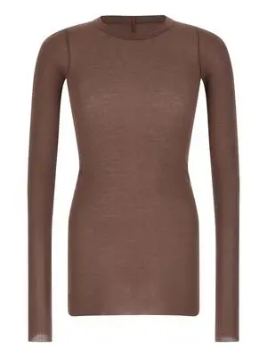 Rick Owens Rib Ls T' T-shirt - Purple