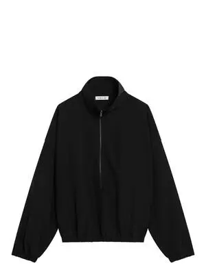 Fear Of God Ripstop Wool Jacket With Half Zip - Black
