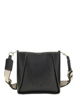 Stella McCartney Logo Shoulder Bag - Black
