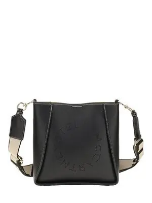 Stella McCartney Logo Shoulder Bag - Black