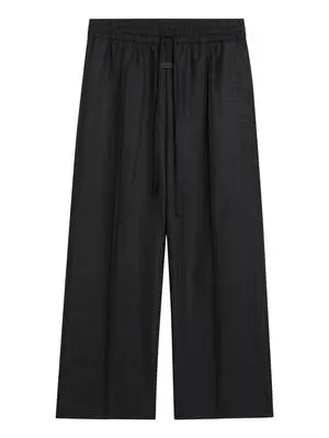 Fear Of God Dark Grey Wide-leg Wool Trousers - Gray
