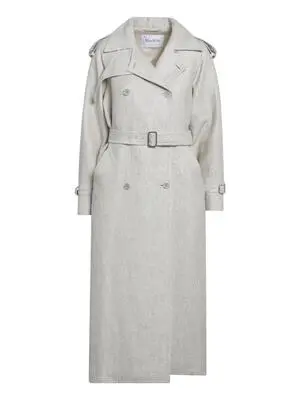 Max Mara Linen Drill Double-breasted Duster Coat - Cream