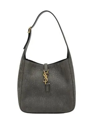 Saint Laurent Saint Laurent Le 5 Ã€ 7 Soft Micro Nubuck Leather Bag In Zinc Grey Women Gray