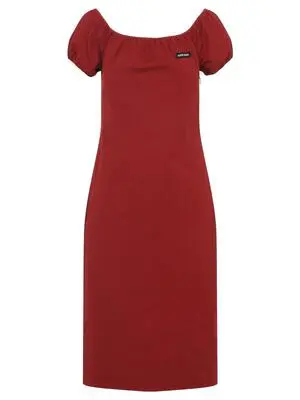 Miu Miu Cotton Midi Dress - Red