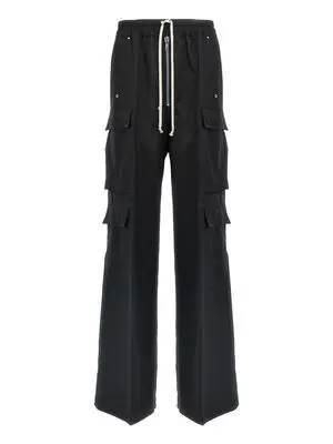 Rick Owens Cargobelas Wool Pants - Black