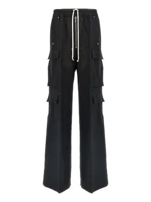 Rick Owens Cargobelas Wool Pants - Black