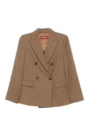 Max Mara MAX MARA Wool Double-Breasted Jacket Multicolor