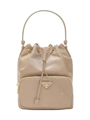 Prada Re-nylon Bucket Bag - Brown