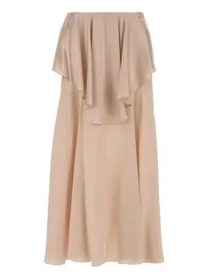 Chloé Silk Satin Skirt - Pink