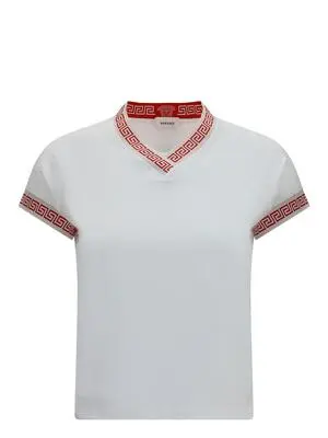 Versace Cropped T-shirt - White