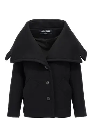 Jacquemus Le Caban Caruso' Coat - Black