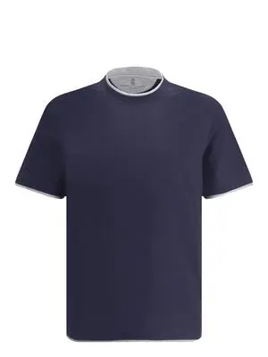 Brunello Cucinelli Cotton T-shirt - Blue