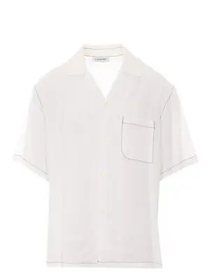 LANVIN Shirt With Mother And Daughter Print On The Back - White