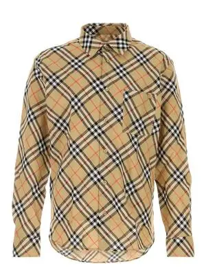 Burberry Embroidered Linen Shirt - Multicolor