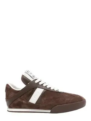 Chloé CHLOÉ Suede Paneled Sneakers Brown
