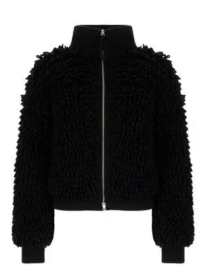 Moncler MONCLER Textured Zip Up Jacket Multicolor