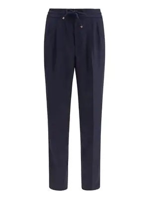 Brunello Cucinelli Virgin Wool Pants - Blue