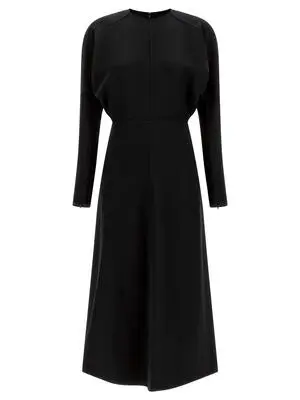 Victoria Beckham Dolman Midi Dress - Black