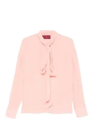 Gucci Crepe De Chine Bio Silk Shirt - Multicolor