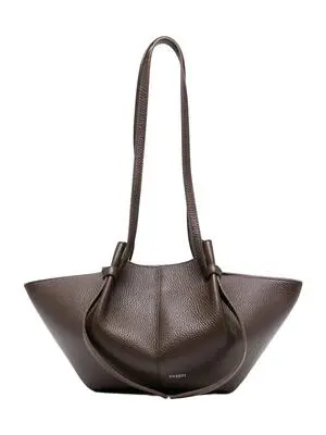 Yuzefi Yuzefi Calf Leather Shoulder Bag Brown