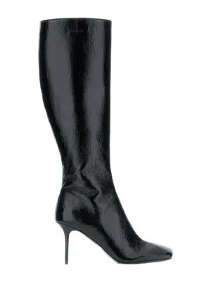 COURREGES Glossed Knee High Heeled Boots - Multicolor