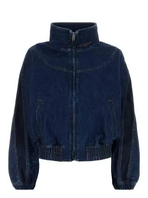 Givenchy Denim Bomber Jacket - Blue