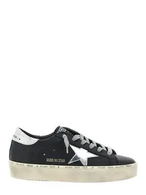 GOLDEN GOOSE Hi Star Sneakers - Black