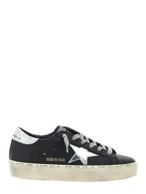GOLDEN GOOSE Hi Star Sneakers - Black